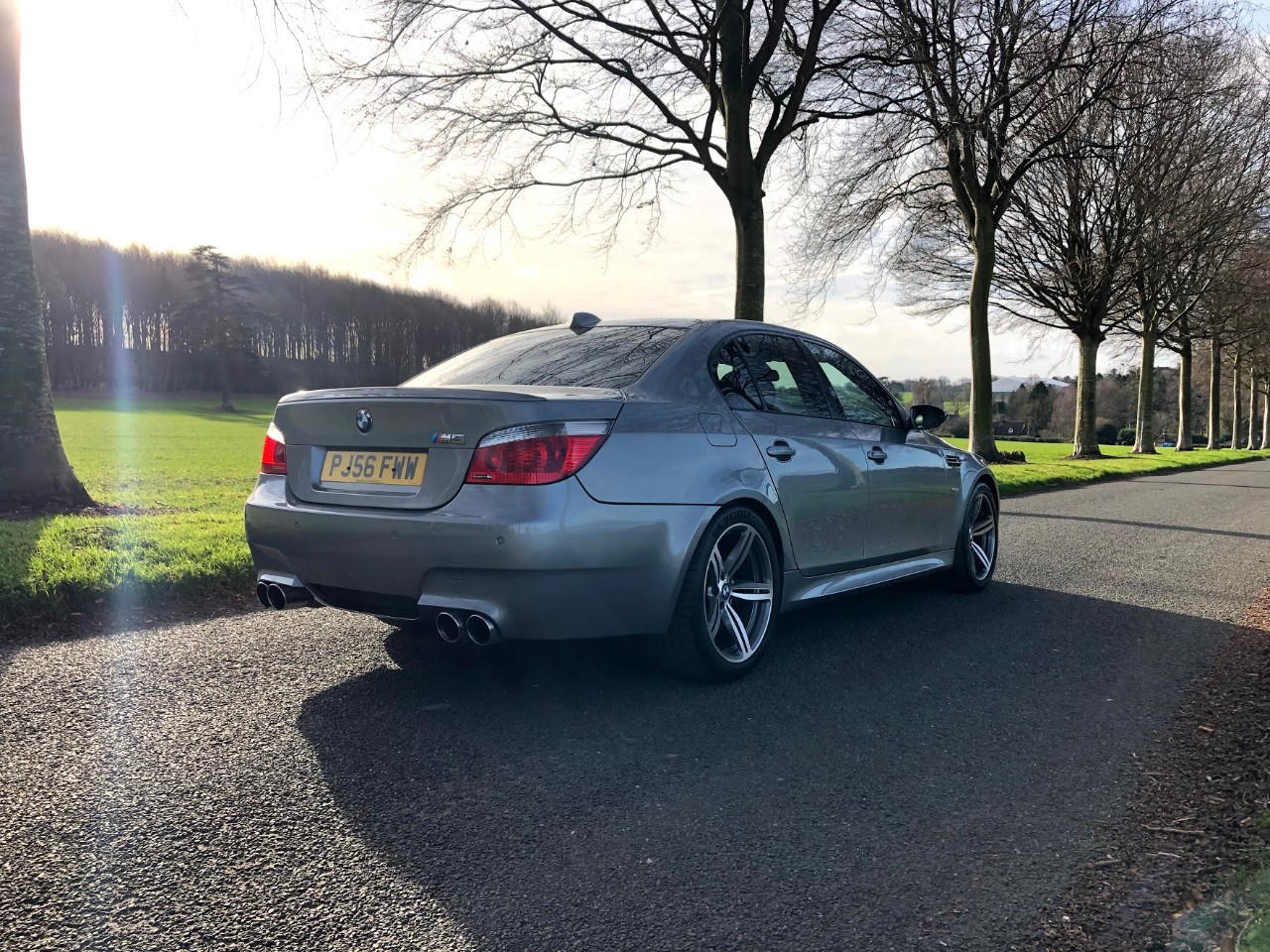 2006(56) BMW E60 M5 in Silver Grey Metalic with Black Merino Leather (£ ...