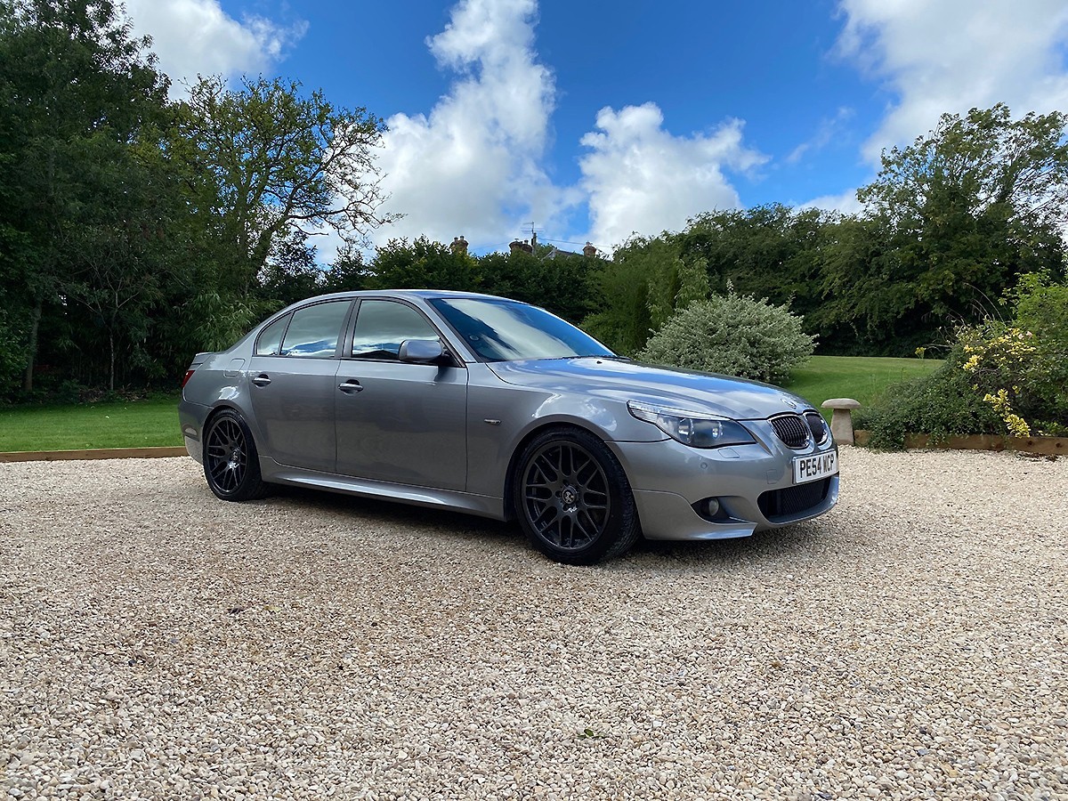 e60 535d Saloon - Silver Grey - Fully serviced + refurbished alloys and ...