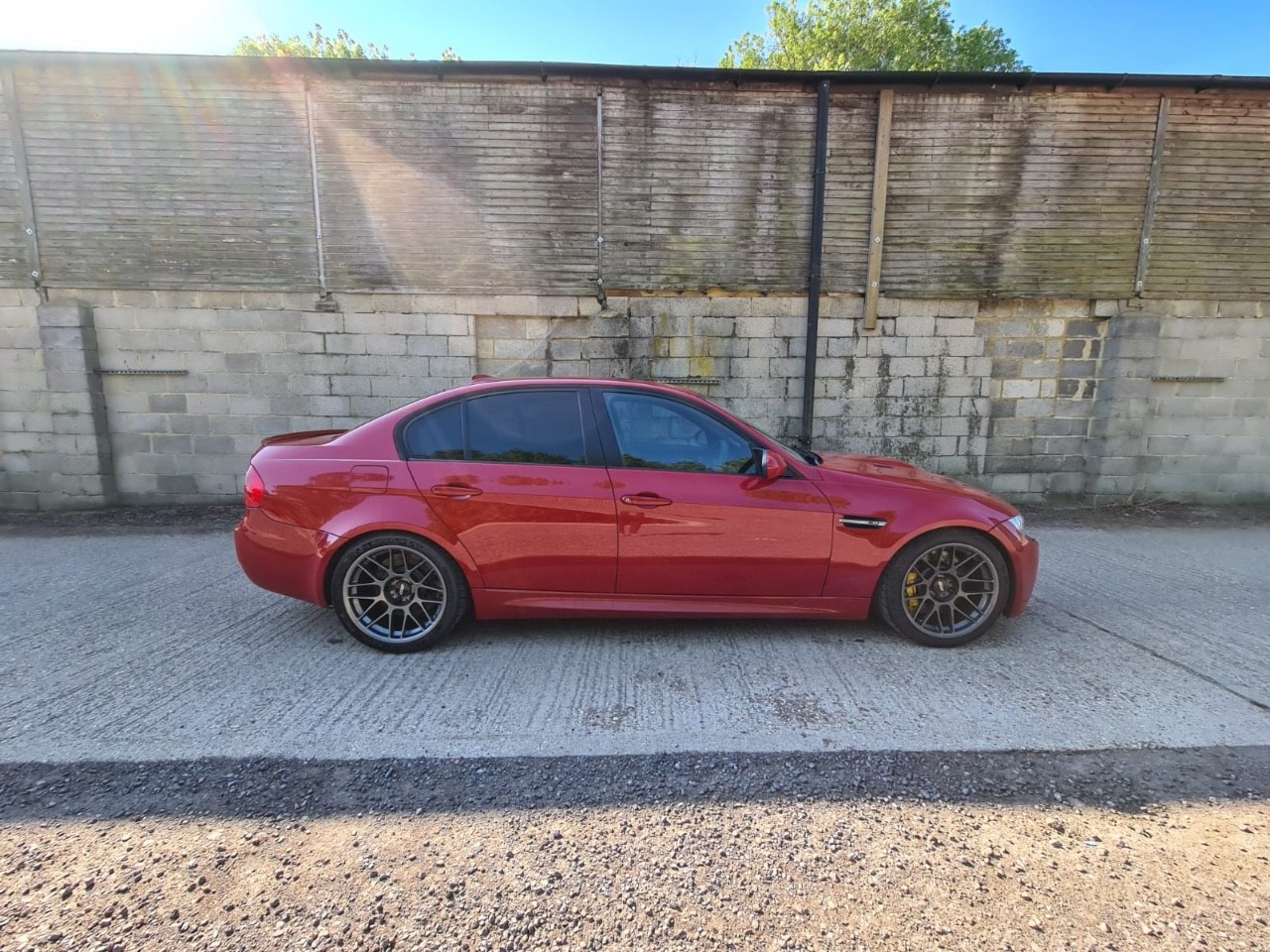 Supercharged Melbourne red E90 M3 - Manual, 630BHP, Alcons, Recaros (£ ...